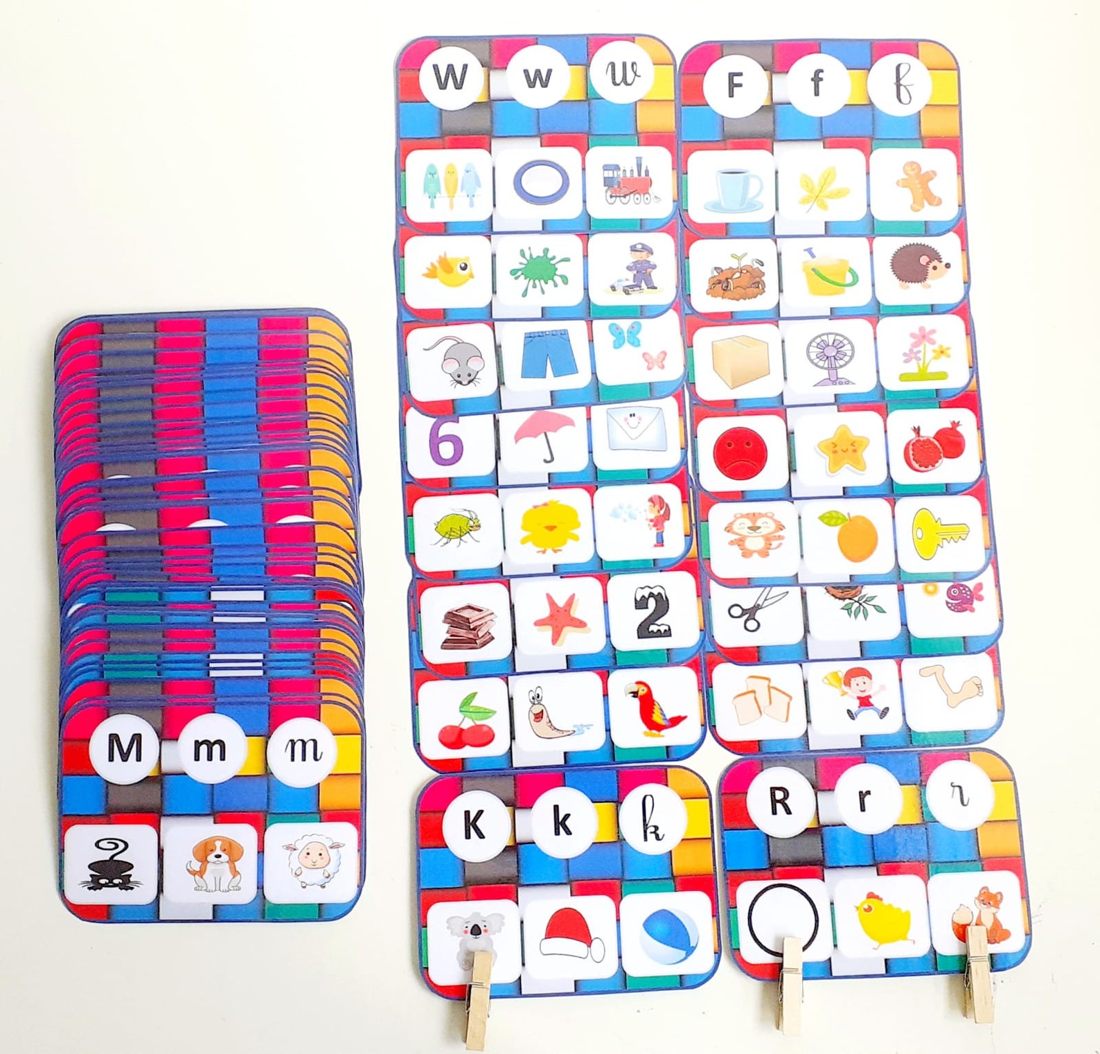 Des Cartes à Pinces Alphabet Cartes Phonétiques Alphabet - Etsy