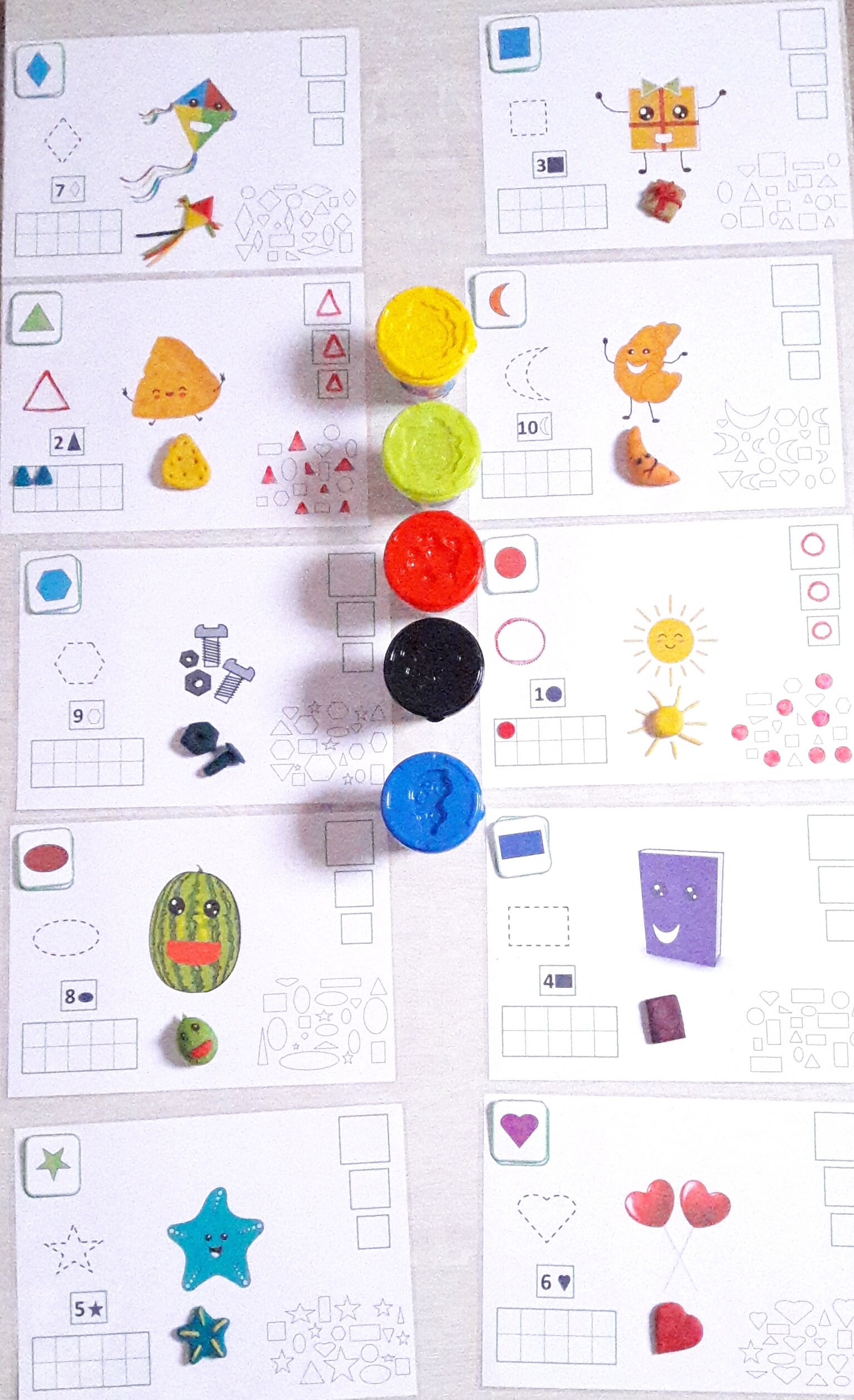 Shapes Activity, Kindergarten Printable Game, Montessori Activity ...