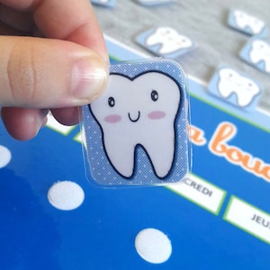 Calendrier Brossage des Dents, Calendrier de Motivation, Tableau d ...
