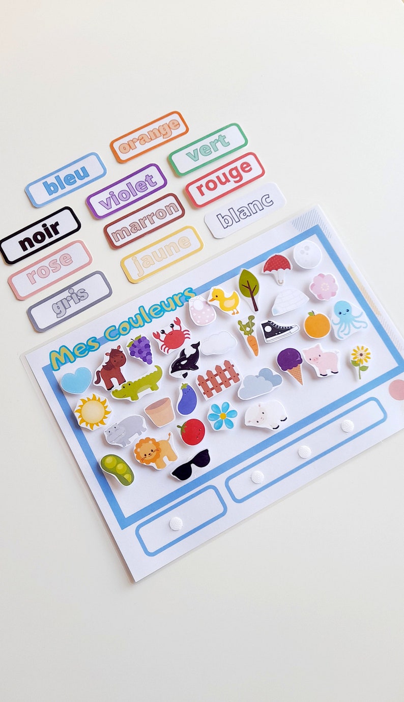 Jeu des couleurs, Apprendre les couleurs, Activité Maternelle, Jeu ...