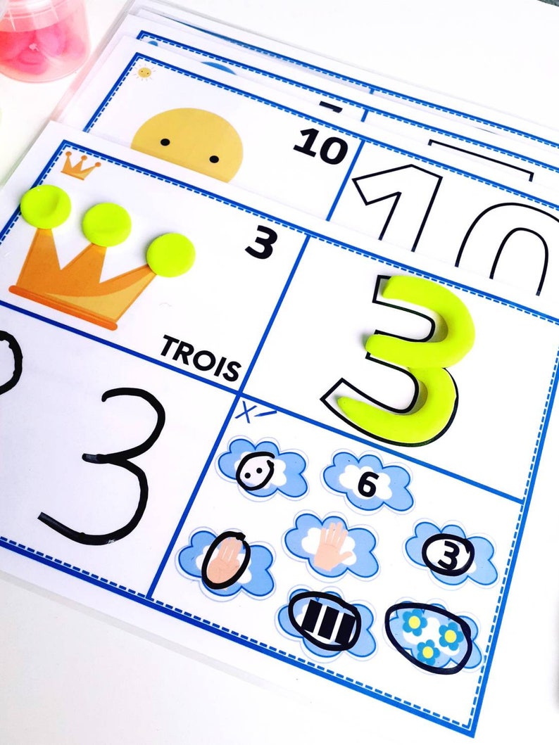 Apprendre les chiffres et Apprendre à tracer les nombres de 1 à 10 ...