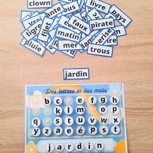 Jeu de Lecture à Imprimer | Alphabet Maternelle | Activité Montessori à ...