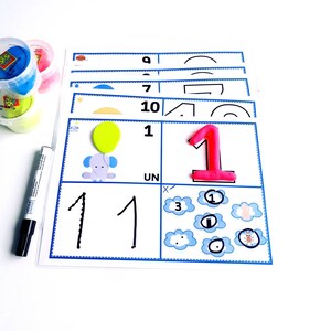 Apprendre les chiffres et Apprendre à tracer les nombres de 1 à 10 ...