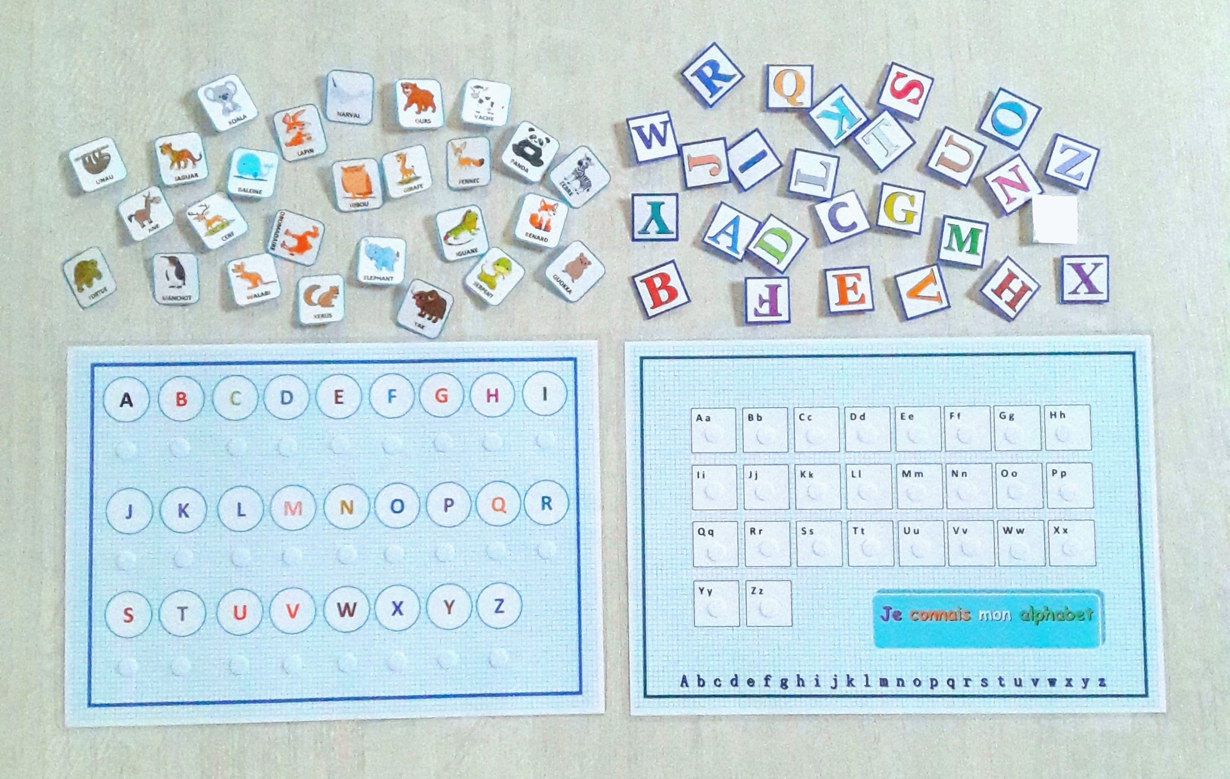 Abécédaire Des Animaux Jeu éducatif Lettres De L' | Etsy