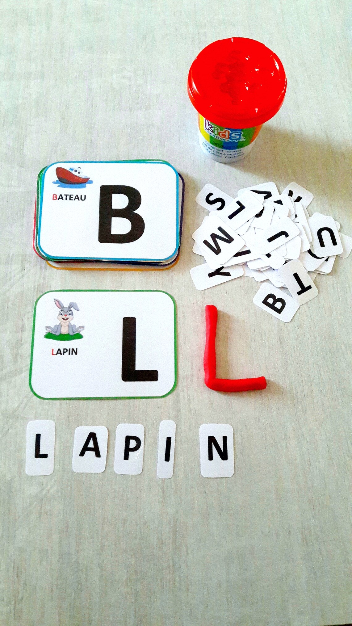Cartes Alphabet Apprendre l'Alphabet Les Lettres - Etsy France