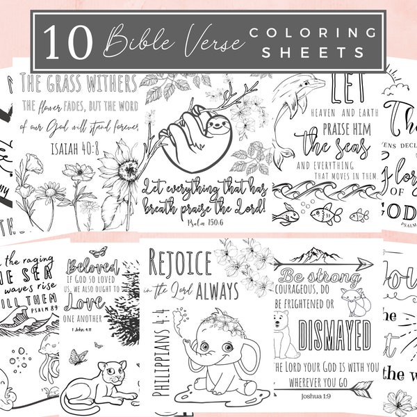 Christian Coloring Book Journal - Etsy