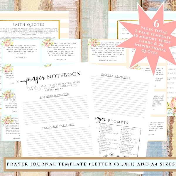 Faith Planner Insert - Etsy