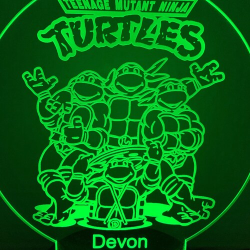 Teenage Mutant Ninja Turtles Light Personalized - Etsy