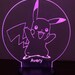 Pikachu LED Light Personalized - Etsy