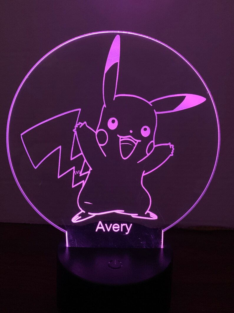 Pikachu LED Light Personalized - Etsy
