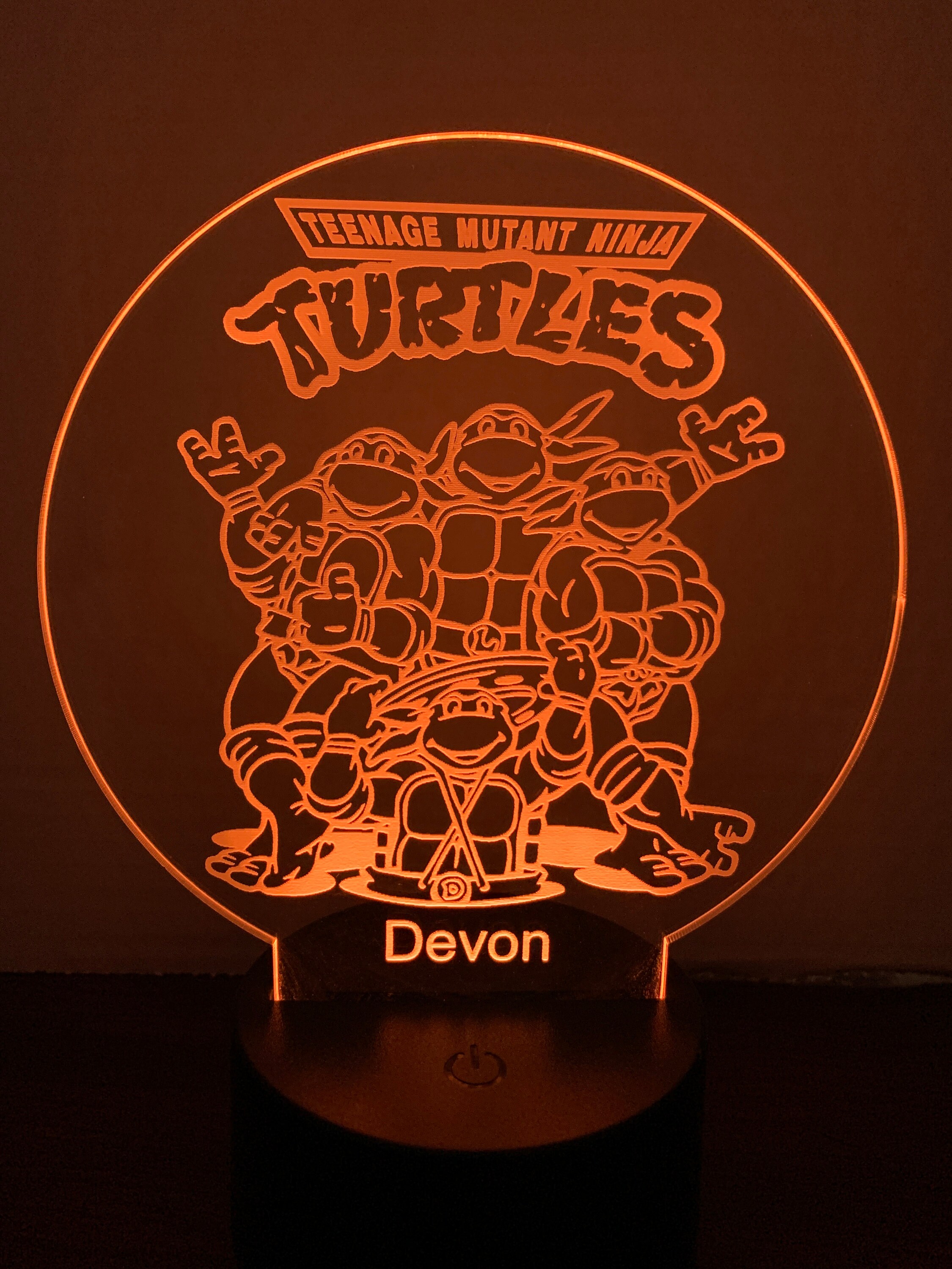 Teenage Mutant Ninja Turtles Light Personalized | Etsy