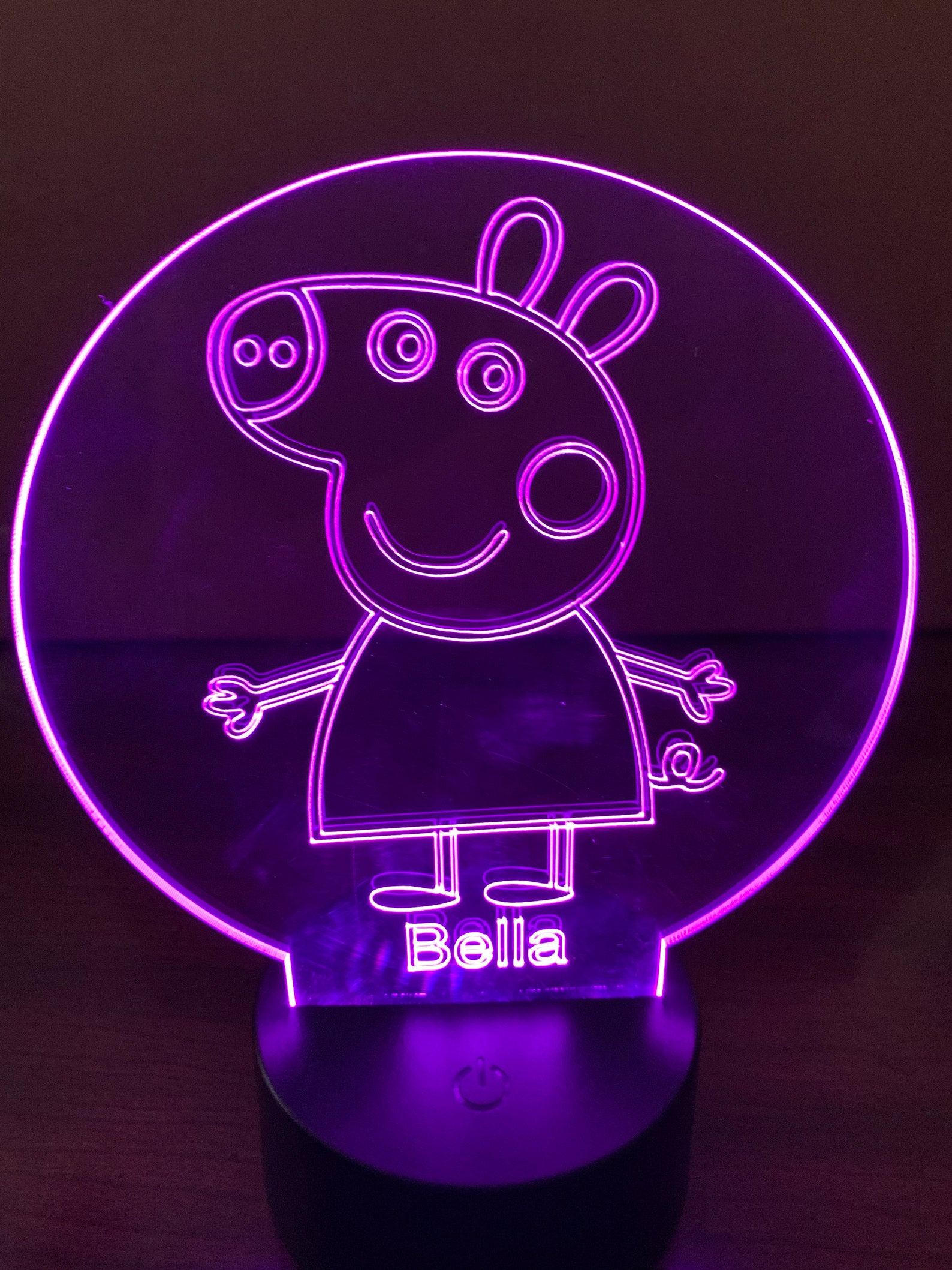 Peppa Pig LED Night Light - Etsy
