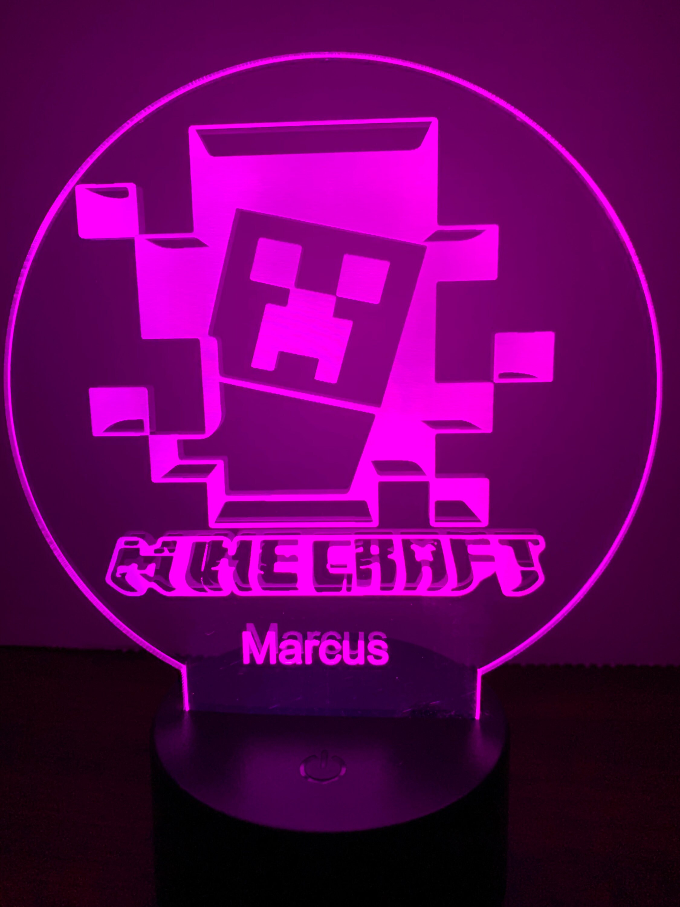 Minecraft LED Light Personalized - Etsy