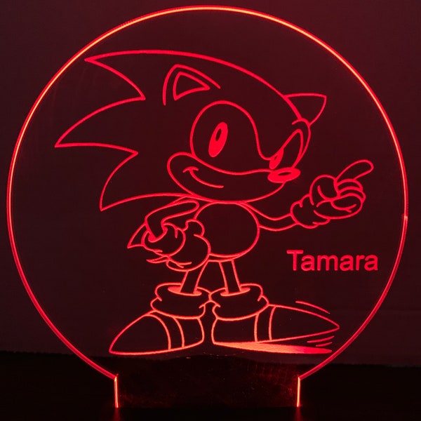 Sonic the Hedgehog Night Light - Etsy