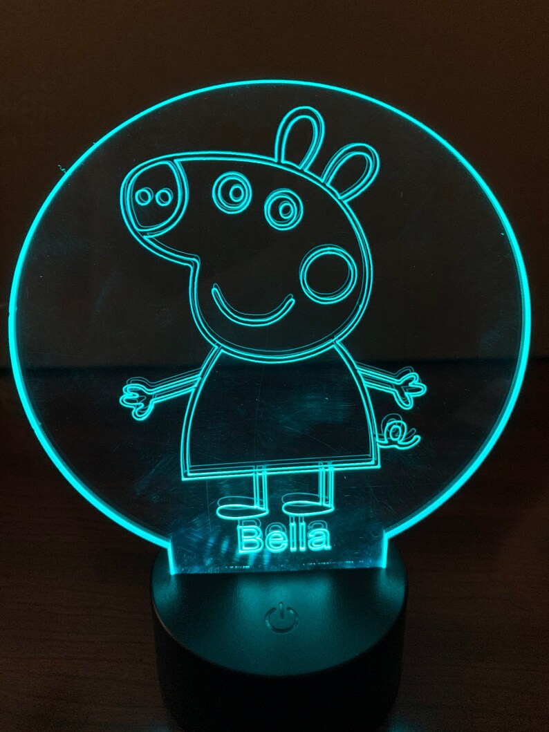 Peppa Pig LED Night Light - Etsy
