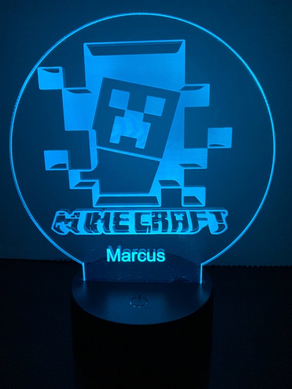 Minecraft LED Light Personalized | Etsy