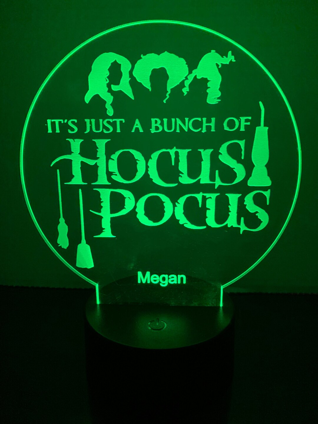 Hocus Pocus LED Light Personalized - Etsy