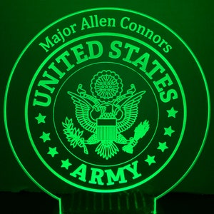 U.S. Army Led Light Personalized - Etsy