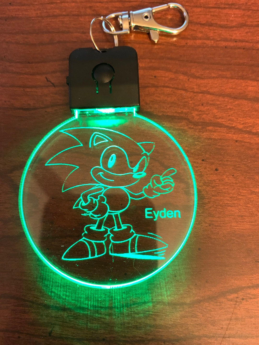 Sonic the Hedgehog Lighted Clip-on Personalized - Etsy