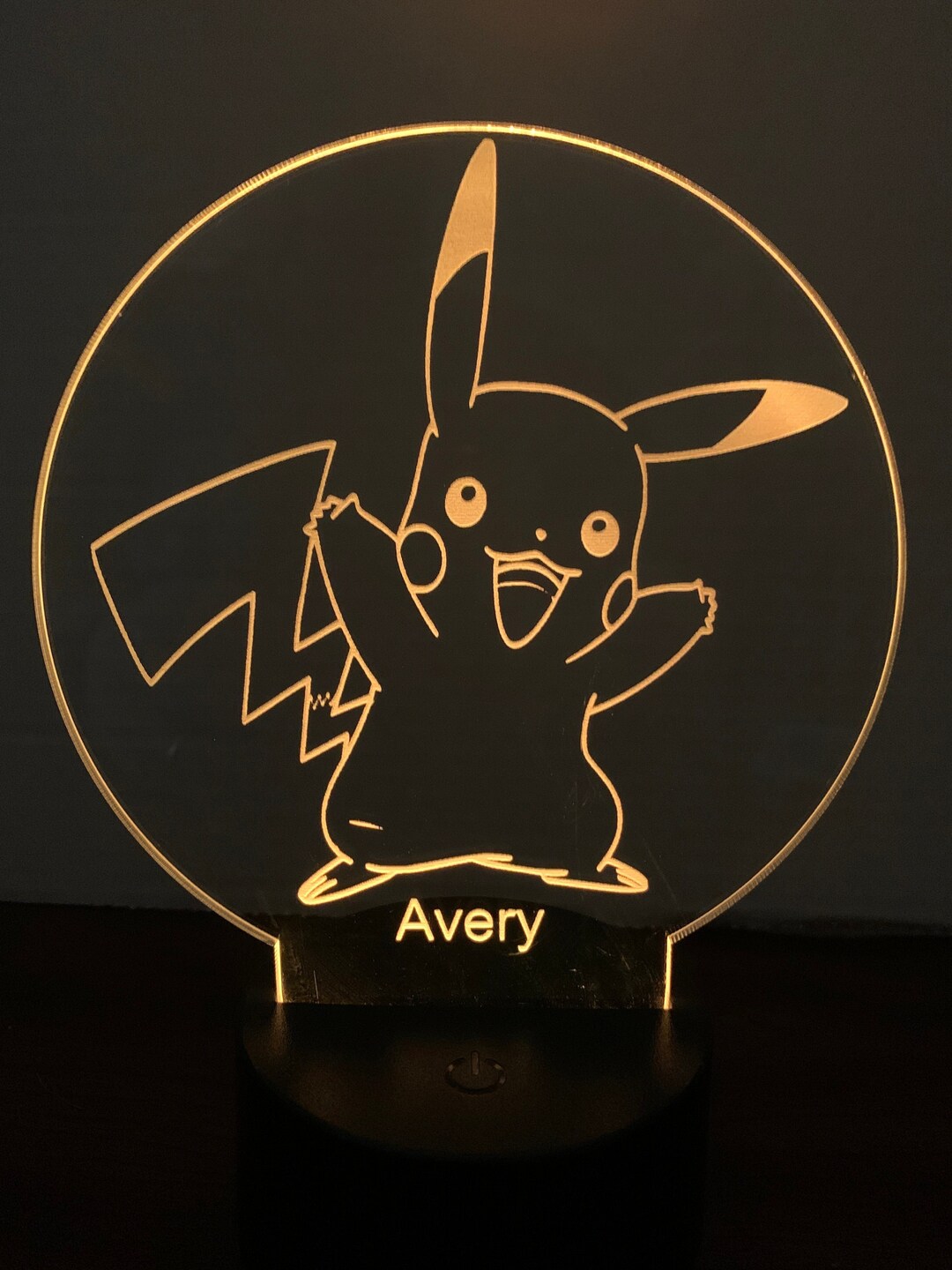 Pikachu LED Light Personalized - Etsy