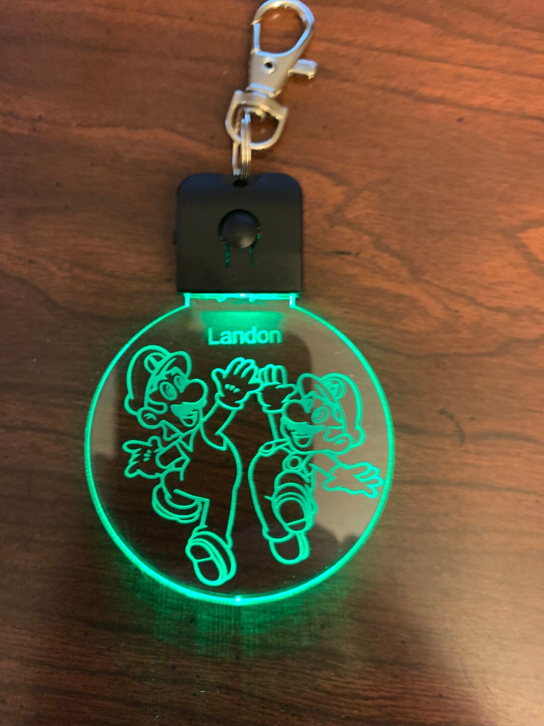 Mario & Luigi LED Backpack Clip-on Personalized - Etsy