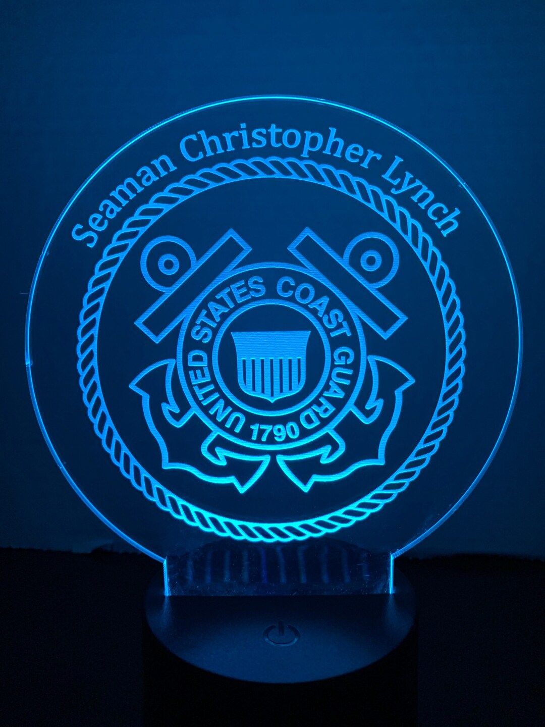 U.S. Coast Guard Led Light Personalized - Etsy