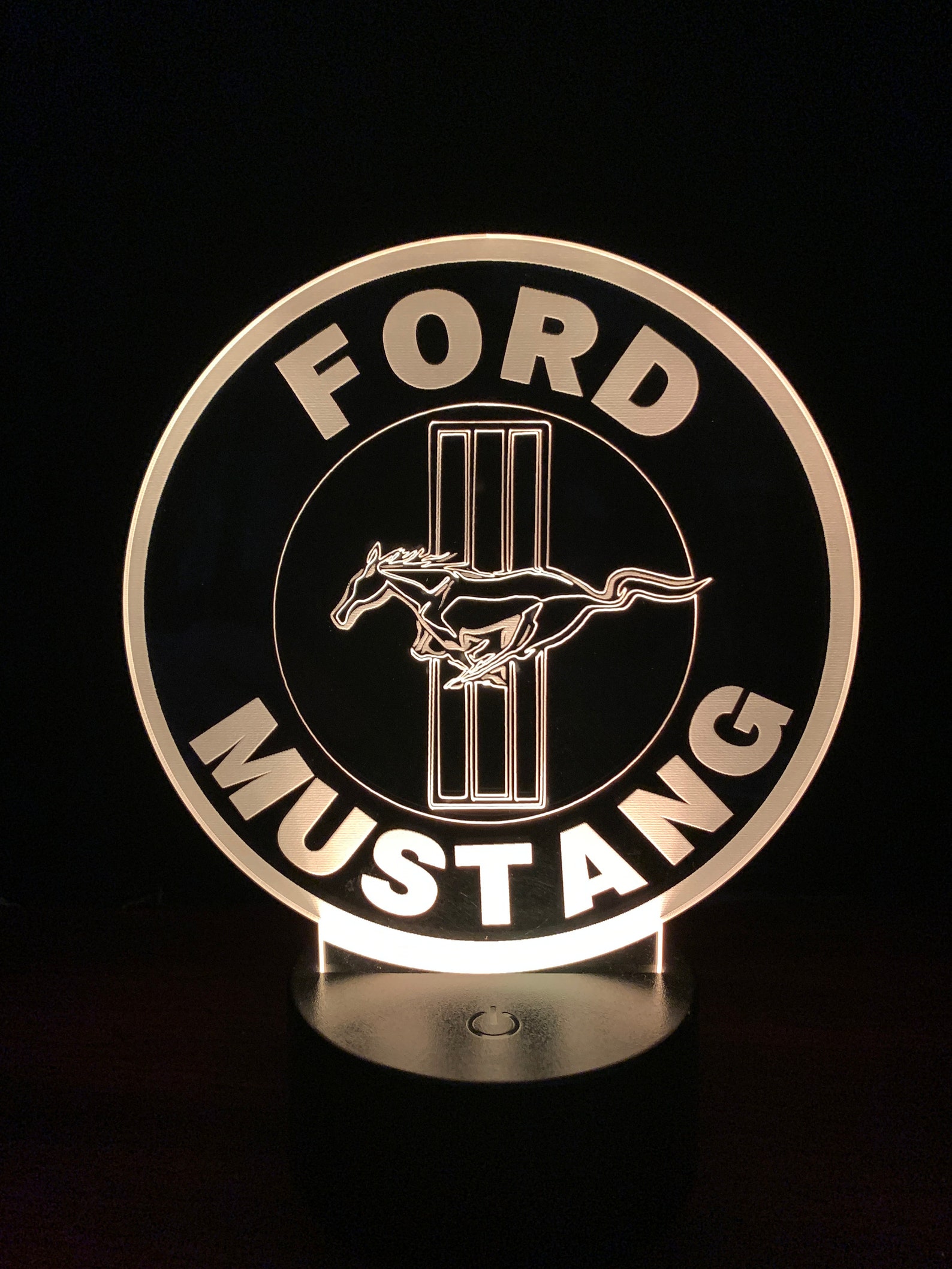 Ford Mustang Logo LED Light - Etsy