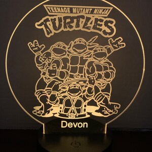 Teenage Mutant Ninja Turtles Light Personalized - Etsy