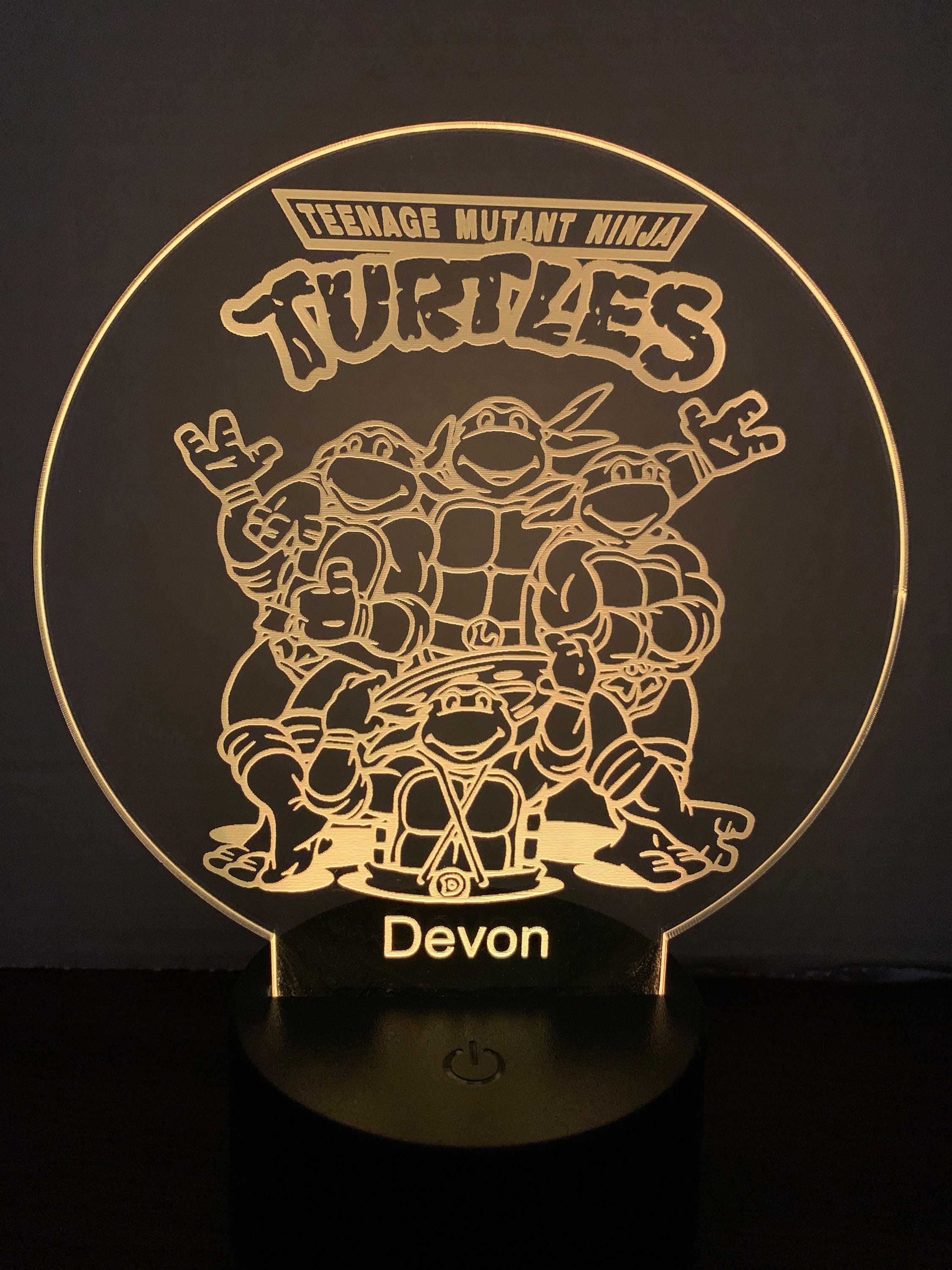 Teenage Mutant Ninja Turtles Light Personalized | Etsy