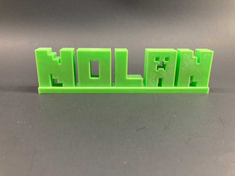 Minecraft Font Custom Name Decor | Etsy