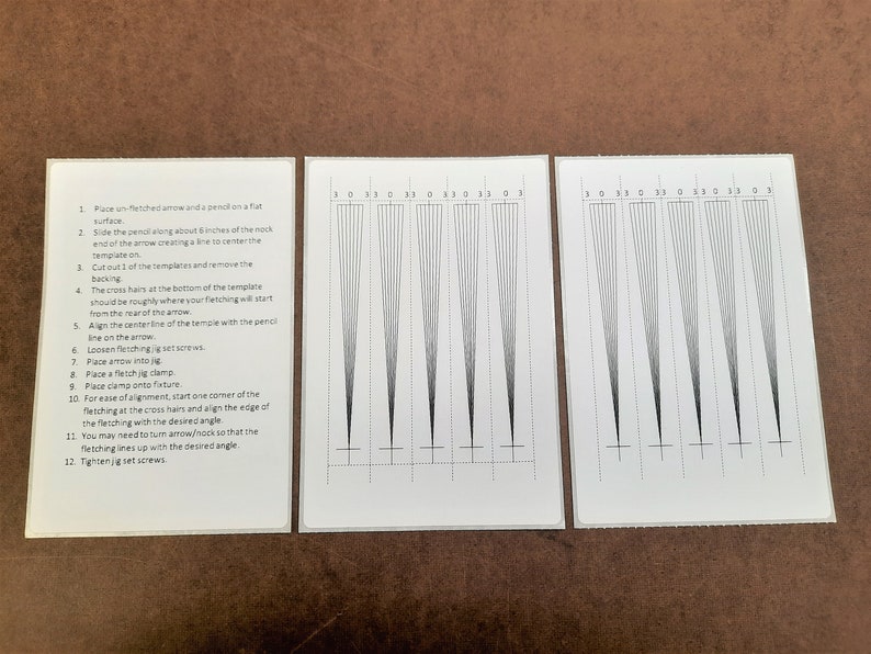 Angle Gauge Stickers for Use With Bitzenburger, and Similar Fletching ...