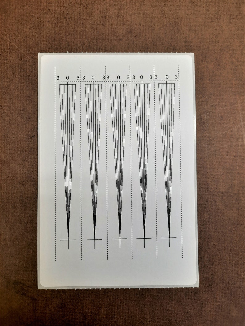Angle Gauge Stickers for Use With Bitzenburger, and Similar Fletching ...