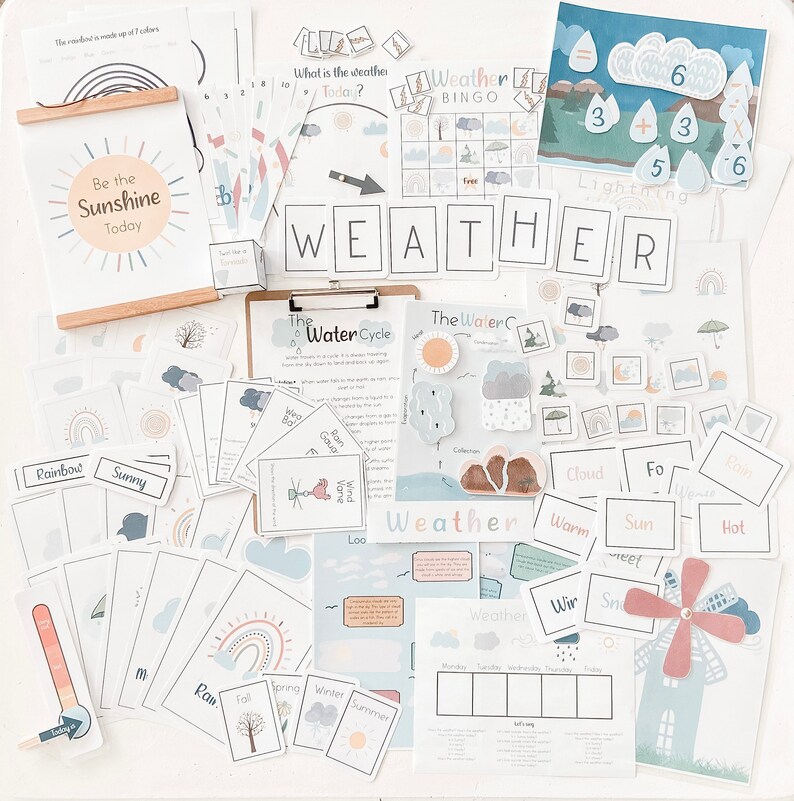 Weather Unit Study Water Cycle Nature Study Science - Etsy