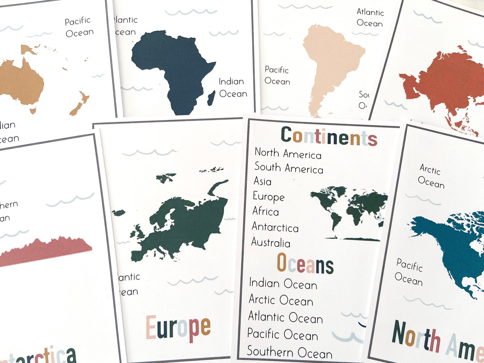 Continents and Oceans Activity, Map Activity, World Geography, Map ...