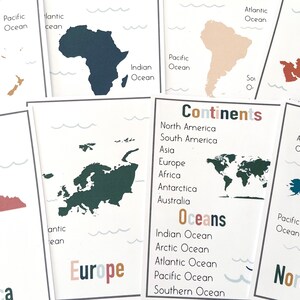 Continents and Oceans Map Activity, Geography Homeschool (digital ...