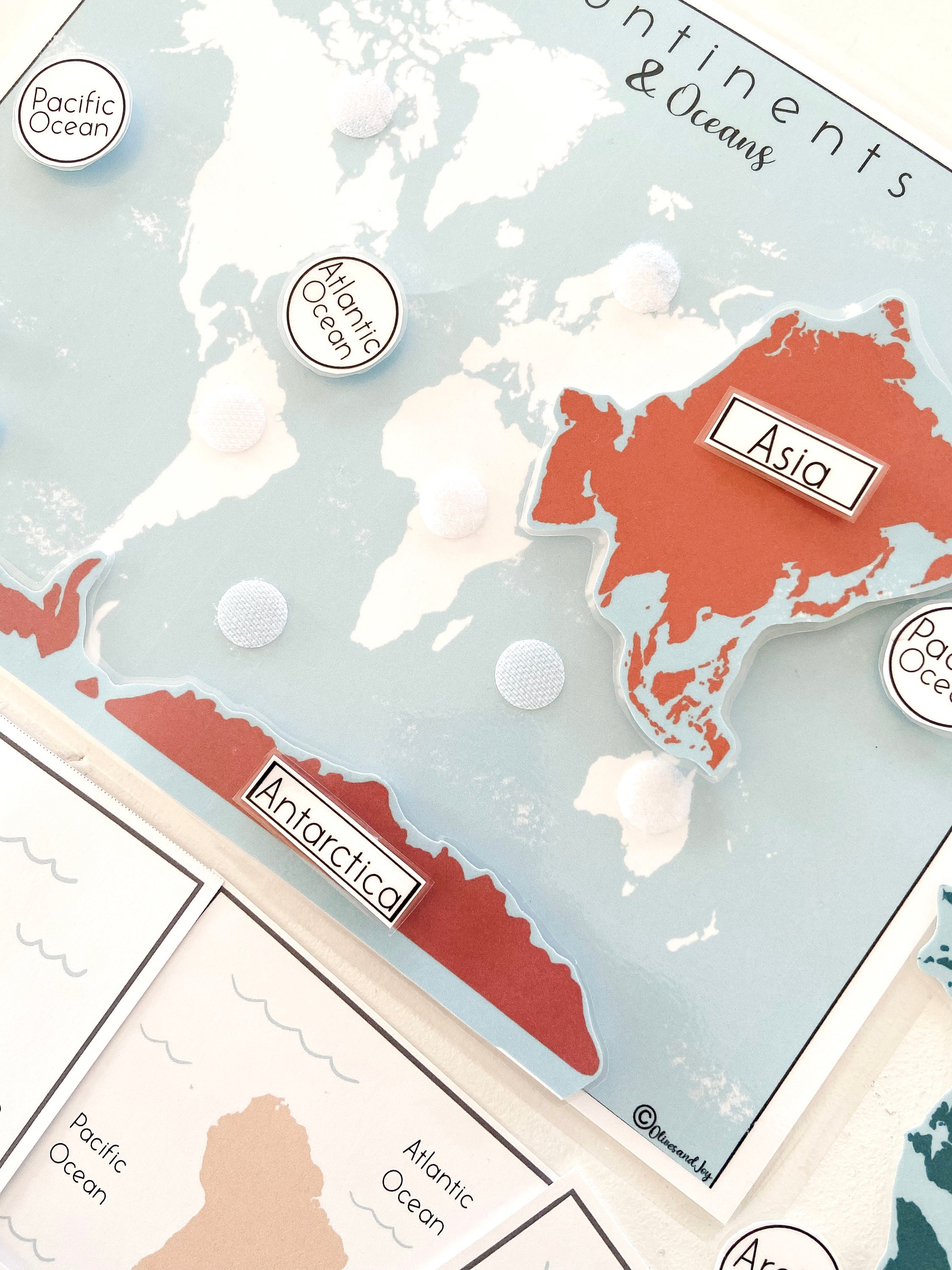 Continents and Oceans Activity, Map Activity, World Geography, Map ...