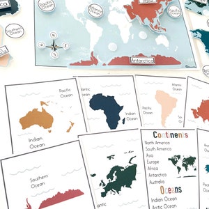 Continents and Oceans Activity, Map Activity, World Geography, Map ...