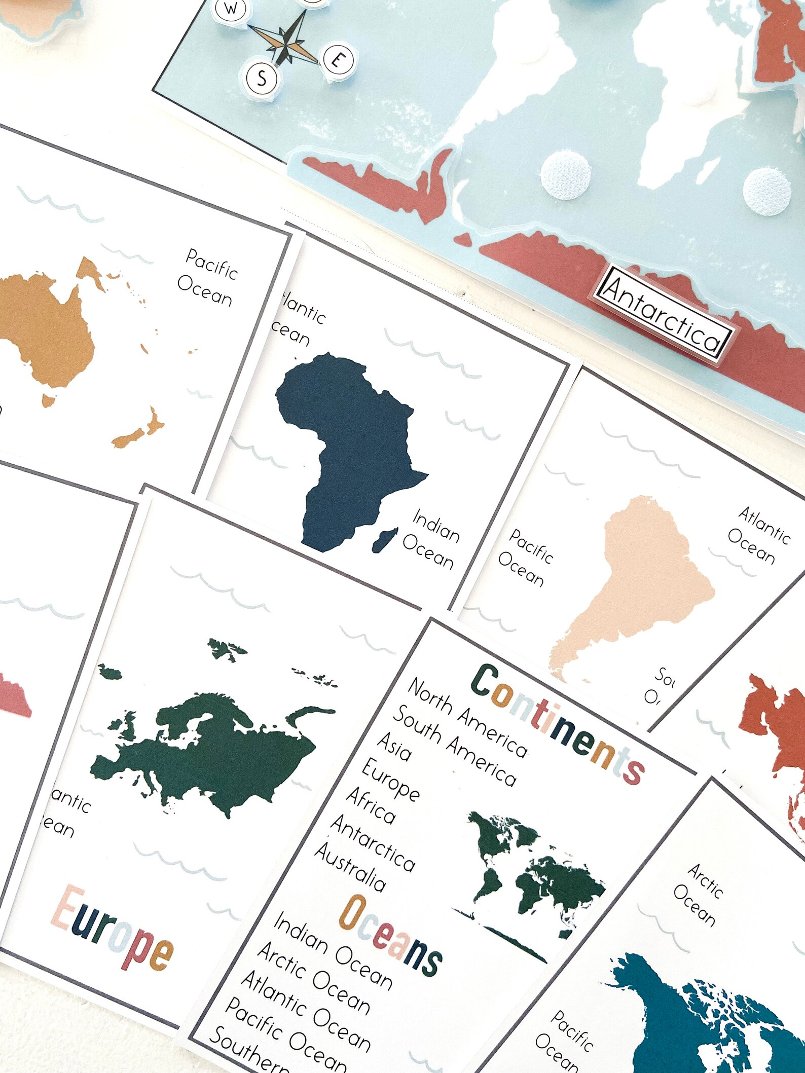 Continents and Oceans Map Activity, Geography Homeschool (digital ...