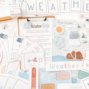 Weather Unit Study | Water Cycle | Nature Study | Science Printable ...