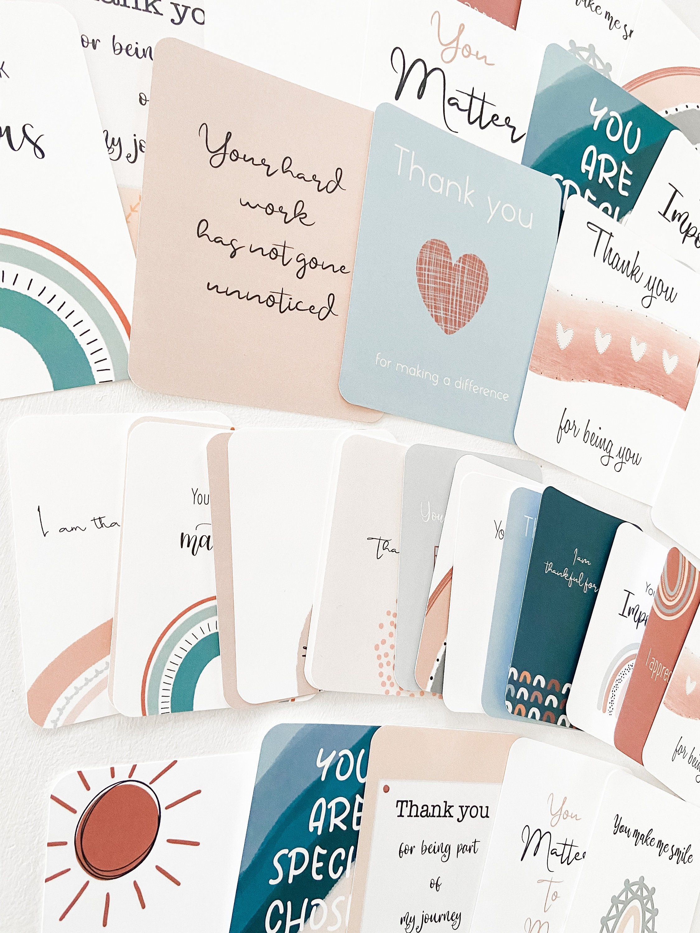 Thank You Cards, Encouragement Cards, Affirmation Cards,20 4.25x5.5 and ...