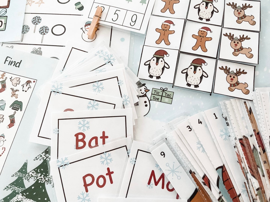 K-2 Christmas PRINTABLE Activities, Christmas Activity Set, Christmas ...