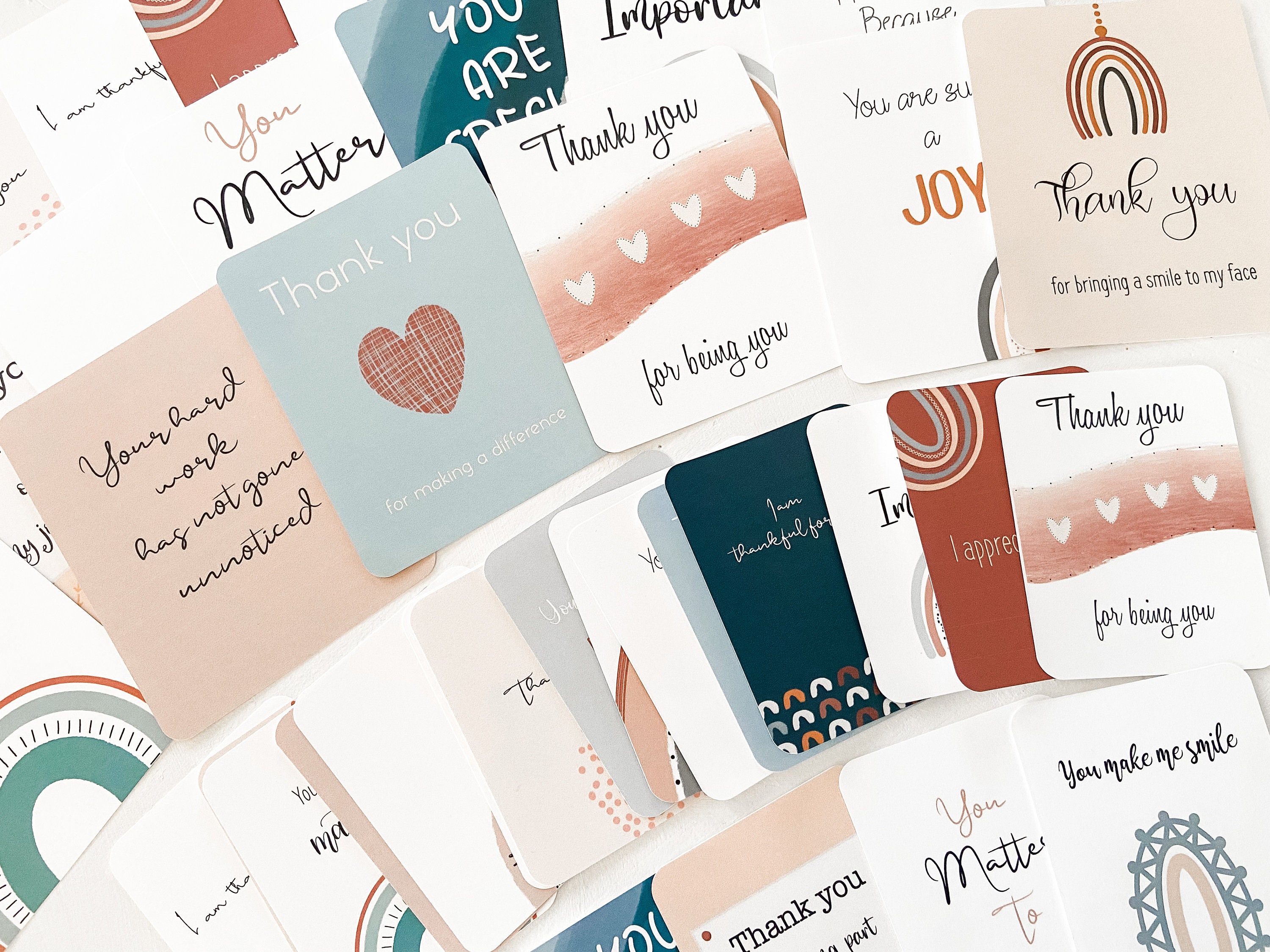 Thank You Cards, Encouragement Cards, Affirmation Cards,20 4.25x5.5 and ...