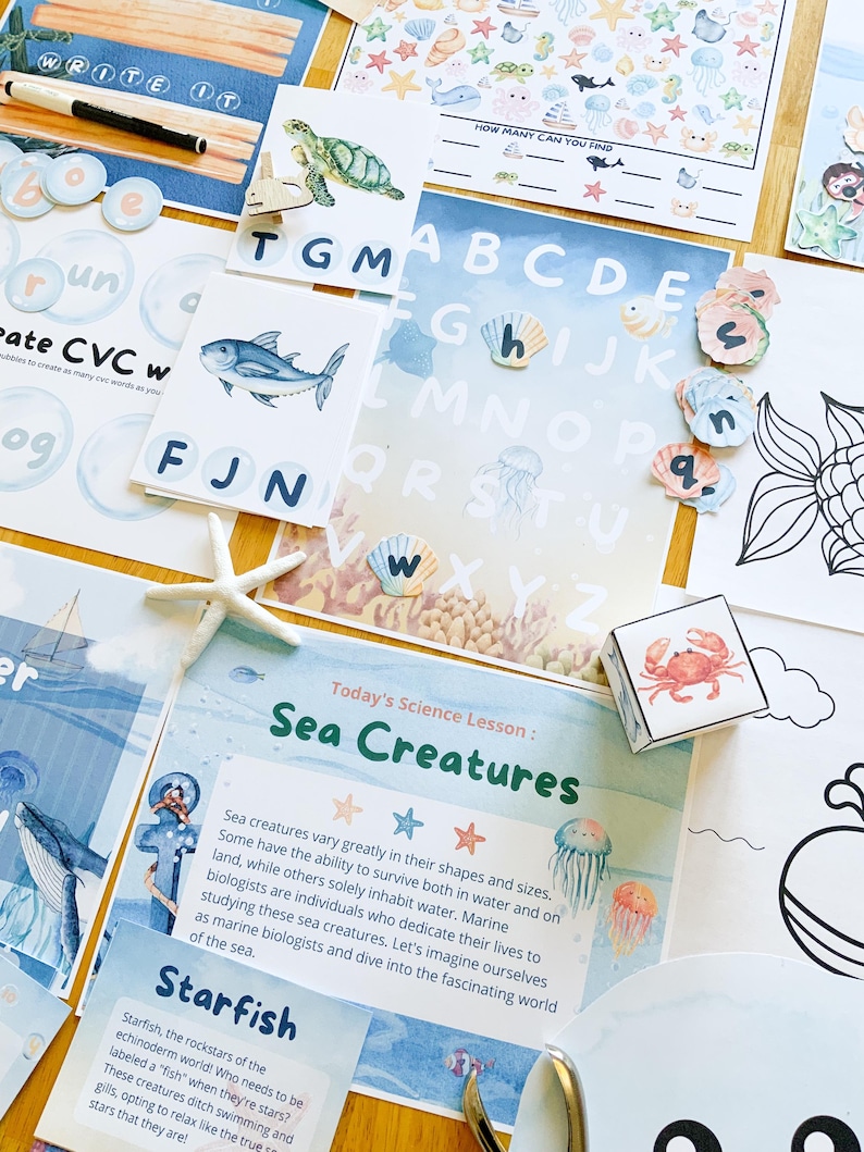 Oceanography Activities | Ocean Unit Study | Sea Animal Unit Study ...