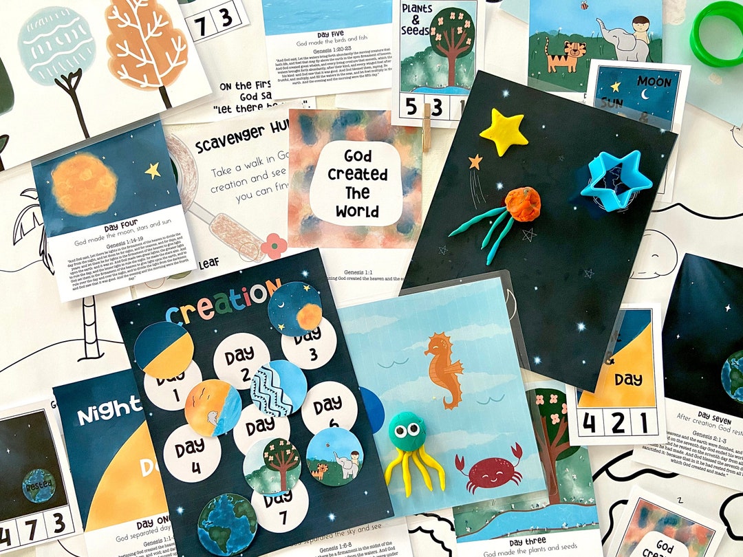 Interactive Creation Bible Study | Play-based Learning (digital ...