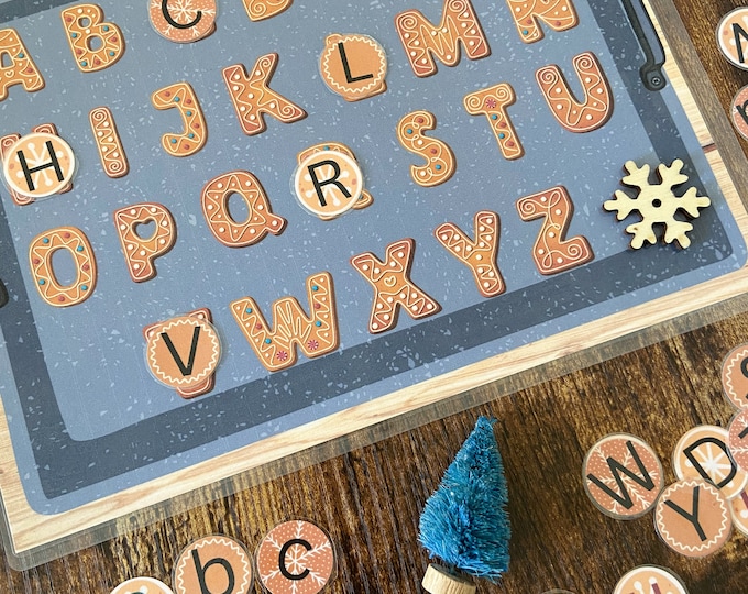 Christmas Tree Alphabet Sorting Game: Preschool Letter Match - Etsy Canada