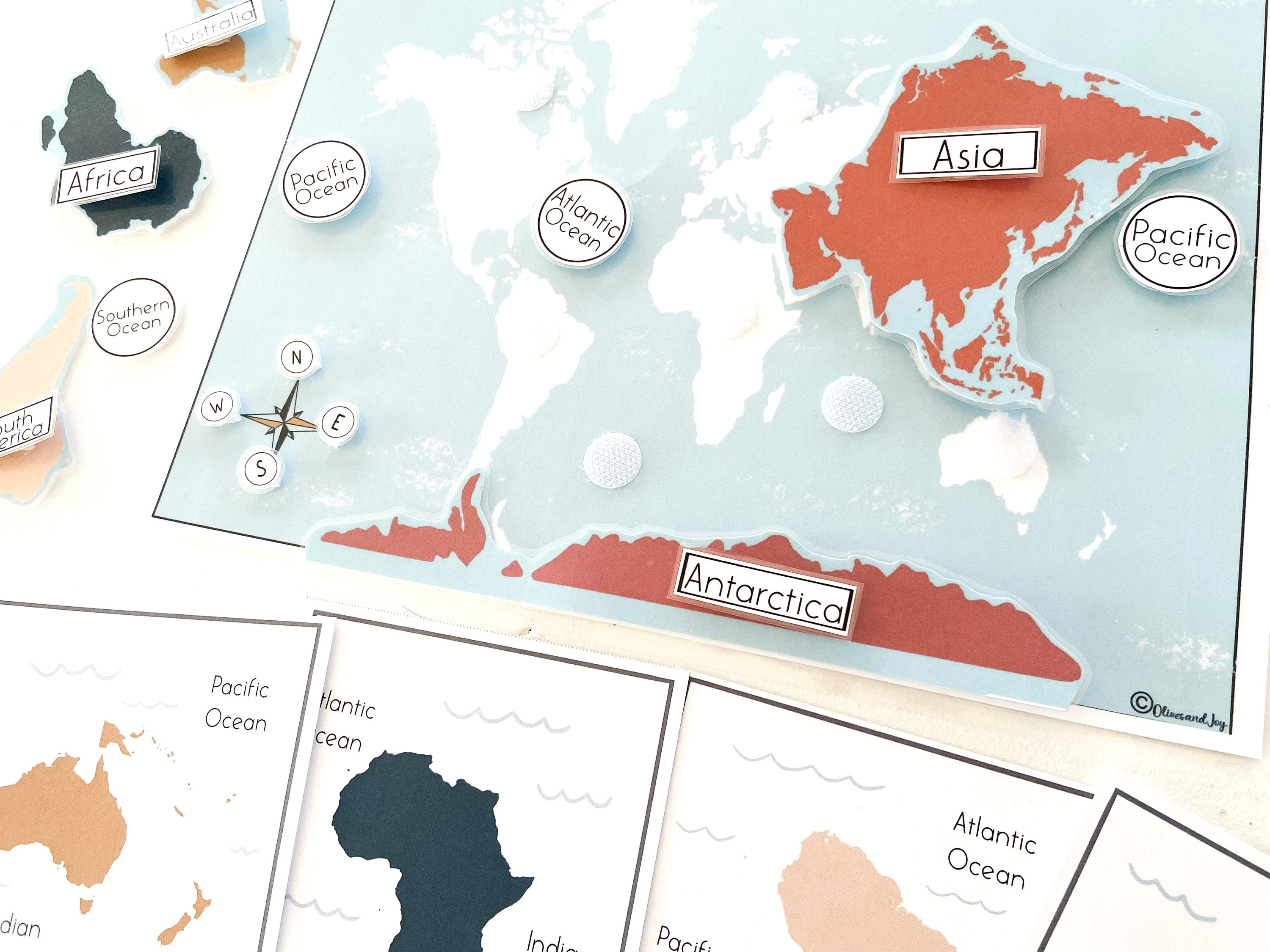 Continents and Oceans Activity, Map Activity, World Geography, Map ...