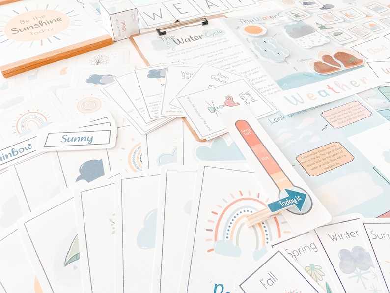 Weather Unit Study Water Cycle Nature Study Science - Etsy