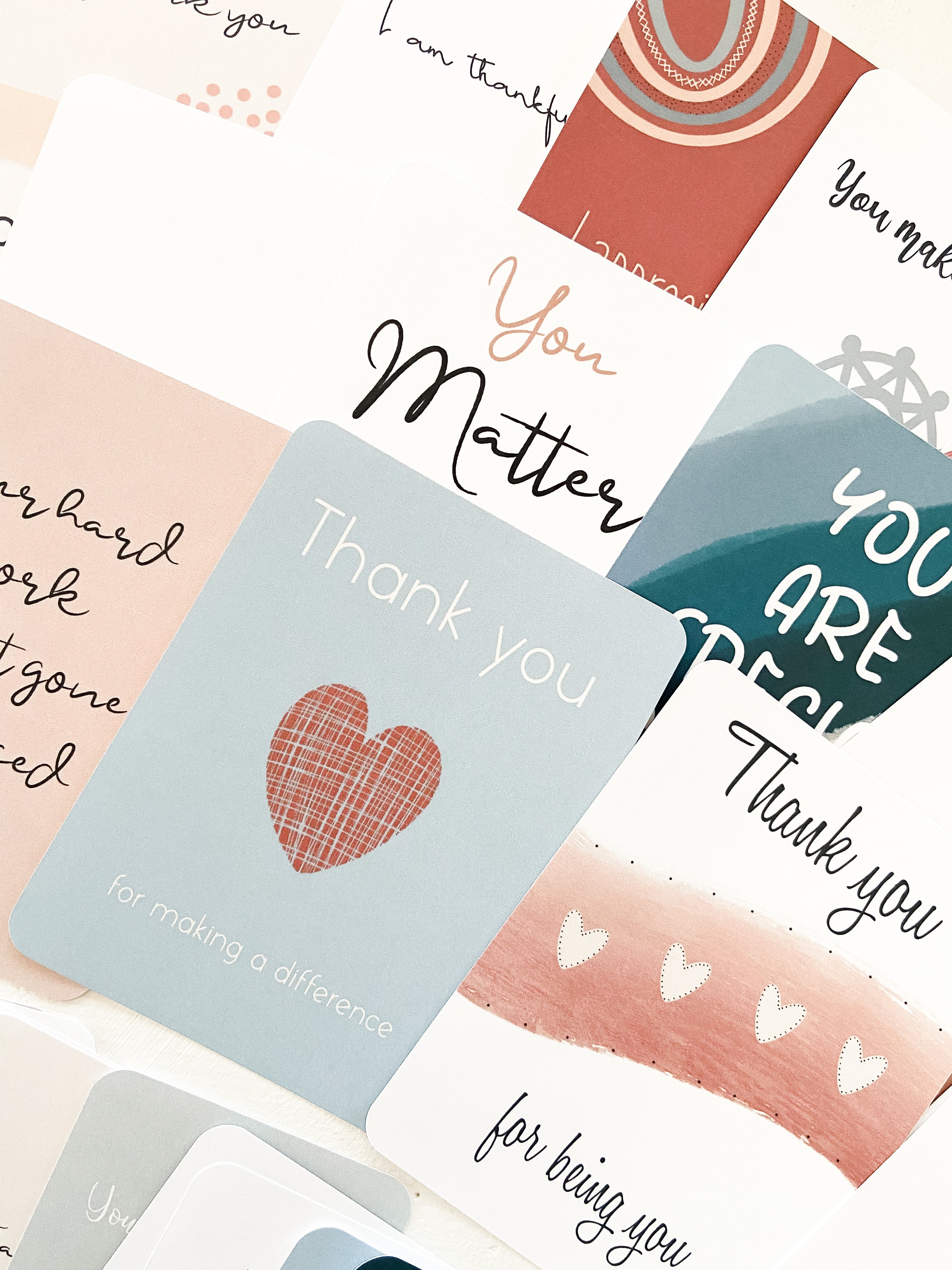 Thank You Cards, Encouragement Cards, Affirmation Cards,(20) 4.25”x5.5 ...