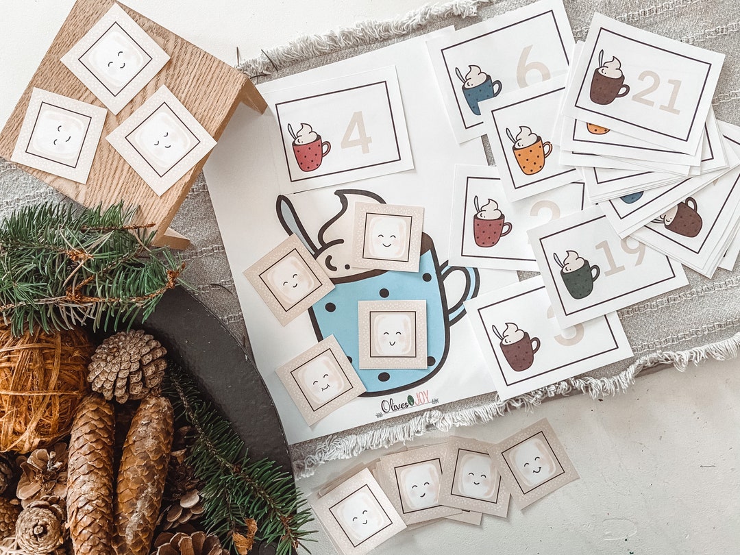 Marshmallow Counting Printable, Winter Kids Activity (digital Download ...