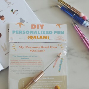Personalized Custom Pen Qalam Islamic Gift and Favours - Eid Ramadan ...